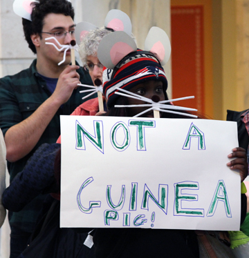NEW: Students Dress as Lab Animals to Protest… | Go Local Prov